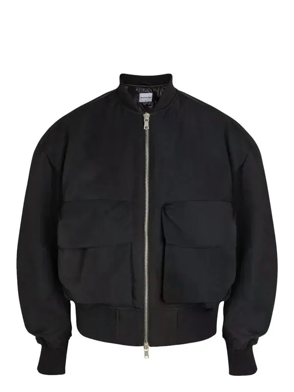 MKI MIYUKI ZOKU Pocket Zip-up Bomber Jacket - Black