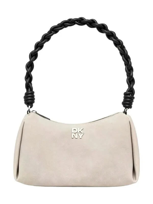 Dkny Logo Tote Bag With Twisted Handle - Neutrals
