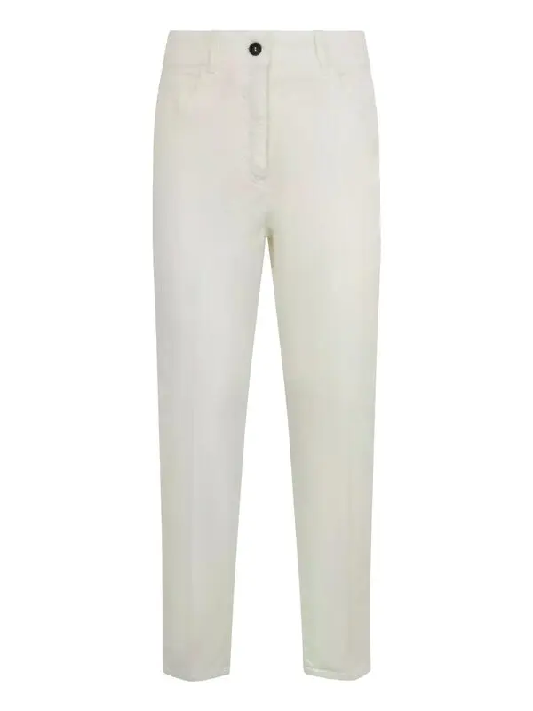 Peserico Buttoned Straight Trousers - Neutrals