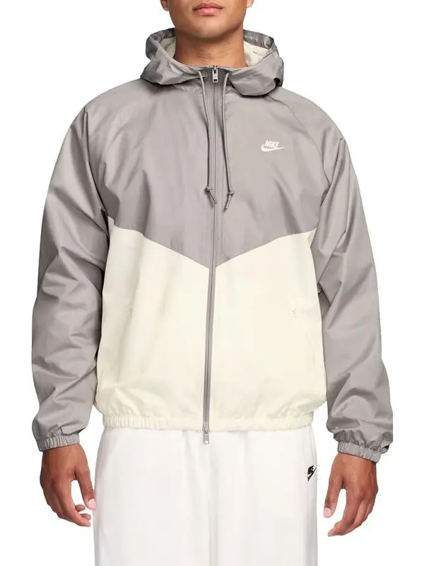 Nike Windrunner Hooded Lined Jacket - Light Iron Ore/sail