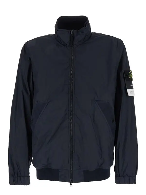 Stone Island Zipped Blouson Jacket - Blue
