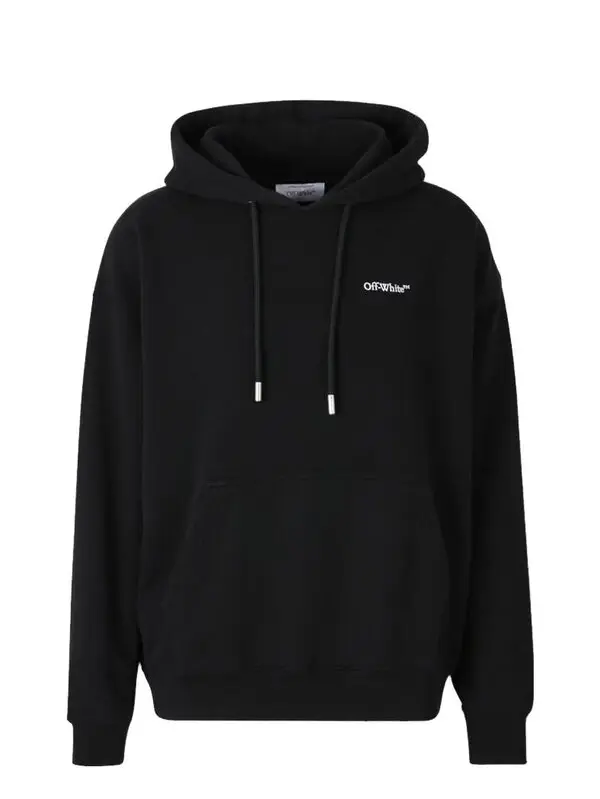 Off-White Logo Hoodie - Black