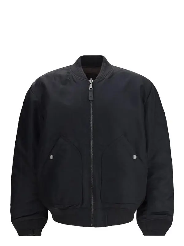 Diesel J-held Padded Nylon Reversible Bomber Jacket - Black