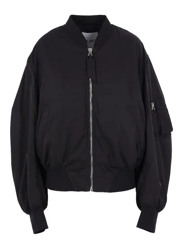 Attico Oversized Padded Bomber Jacket - Black