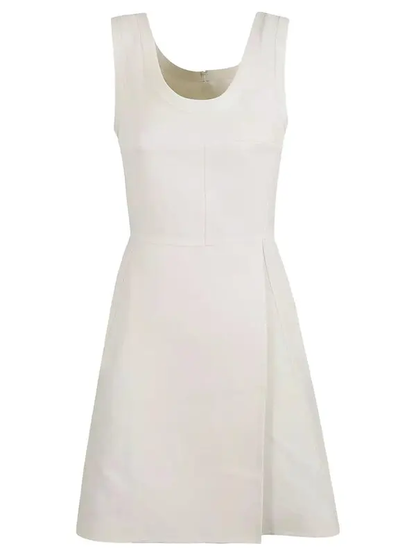 JIL SANDER Panelled Sleeveless Mini Dress - Neutrals