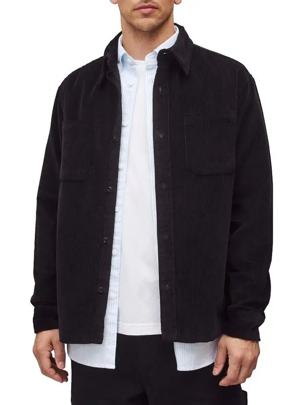 Reigning Champ Campus Corduroy Overshirt - Black