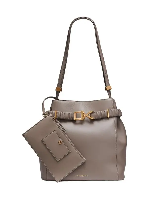 Donna Karan New York Gingham Bucket Bag - Cloud
