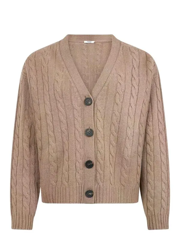Peserico Cable-knit Button Cardigan - Neutrals