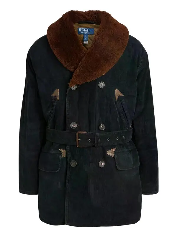 Polo Ralph Lauren Corduroy Belted Coat - Blue