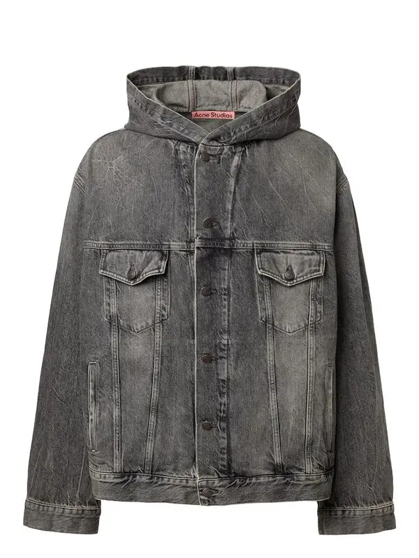 Acne Studios Faded Denim Jacket - Black