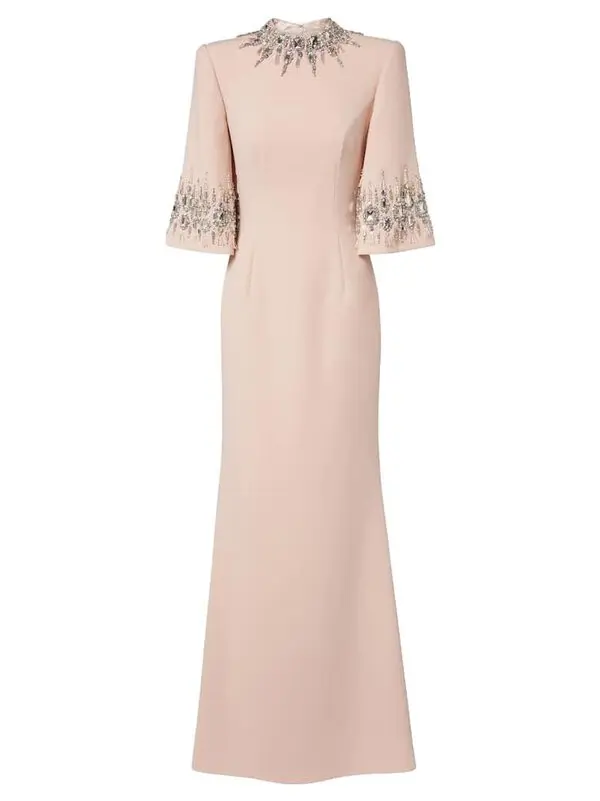 Jenny Packham Ilana Crystal-embellished Gown - Pink