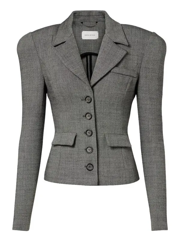 Magda Butrym Wool-blend Blazer - Grey