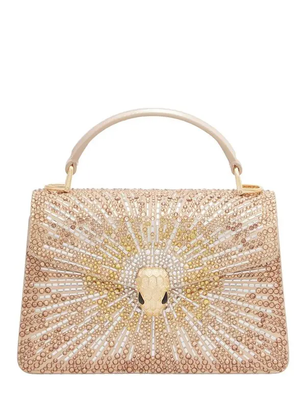BVLGARI Serpenti Forever Mini Top-handle Bag - Gold
