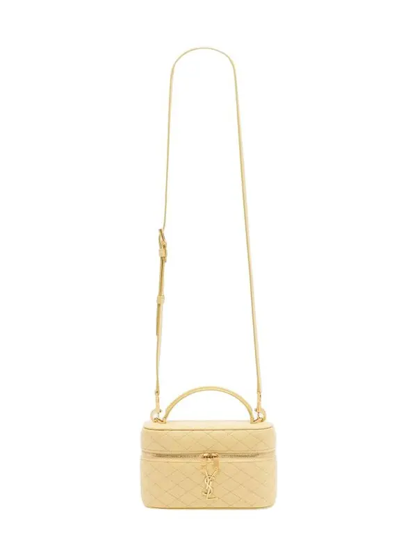 Saint Laurent Gaby Quilted Vanity Bag - Yellow