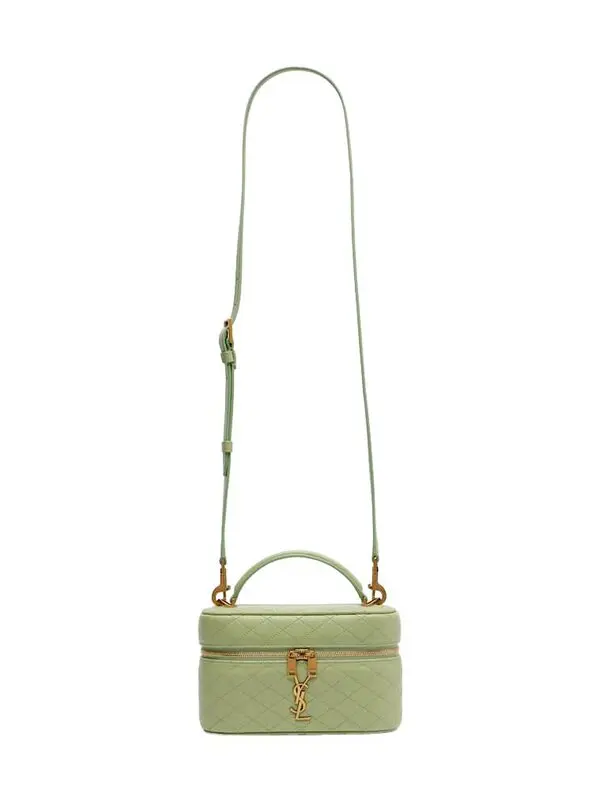 Saint Laurent Gaby Leather Shoulder Bag - Green
