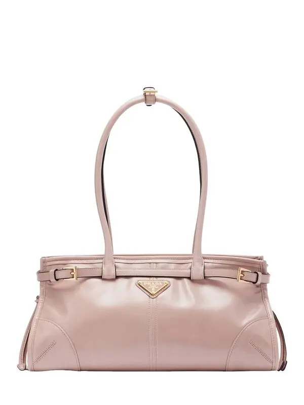 Prada Bonnie Medium Leather Shoulder Bag - Pink