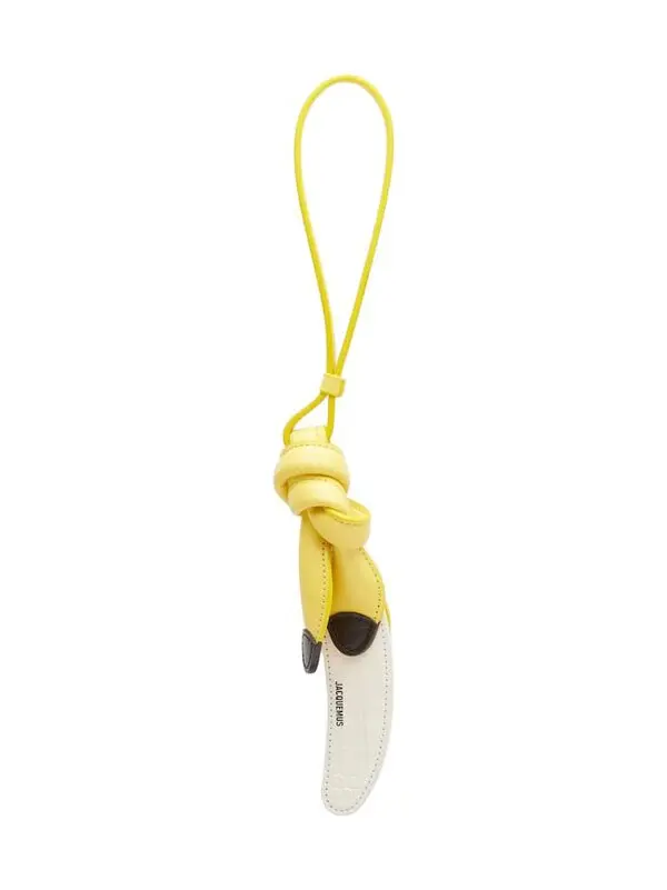 Jacquemus Le Banane Small Leather Bag Charm - Yellow