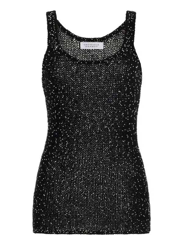 Gabriela Hearst Sanne Knit Tank Top - Black