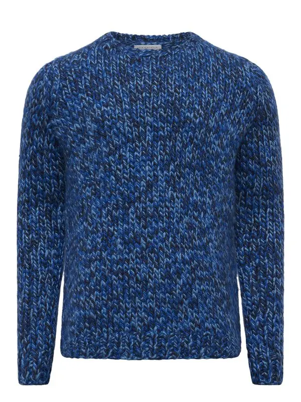 Gabriela Hearst Poros Knit Sweater - Sky/cobalt/dark Navy