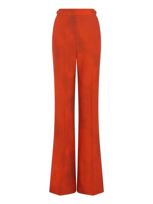 Gabriela Hearst Vesta Flare Pant In Virgin Wool - Spice