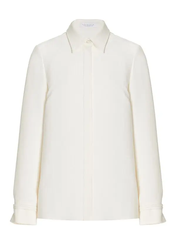Gabriela Hearst Cruz Lightweight Cashmere Shirt - Ivory