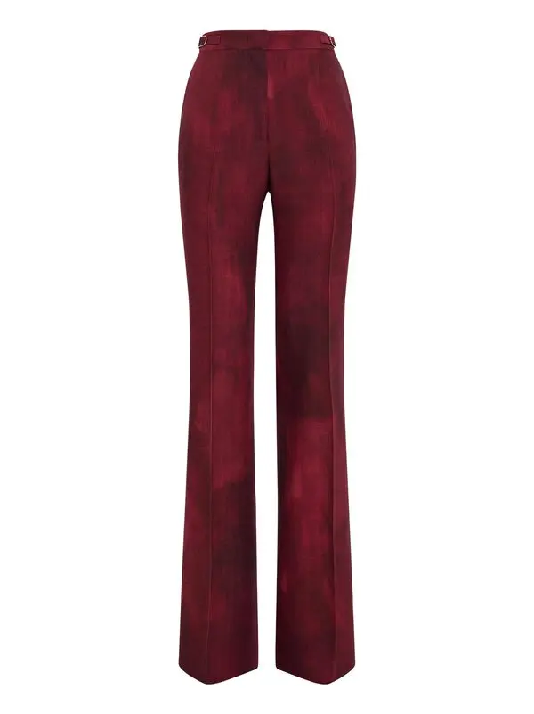 Gabriela Hearst Vesta Flare Pant - Bordeaux