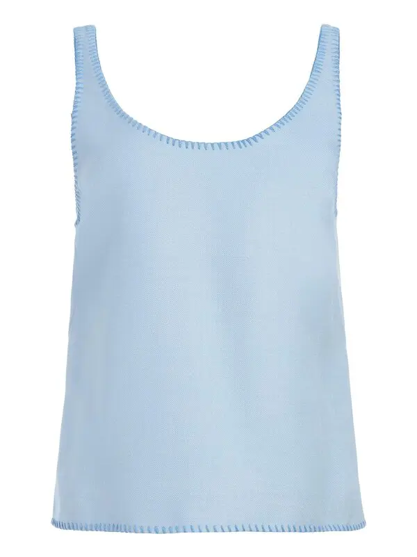 Gabriela Hearst Muriel Tank Top - Stone Blue