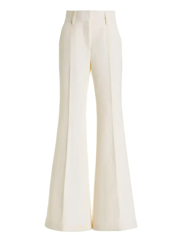 Gabriela Hearst Rhein Wool Silk Cady Pant - Ivory