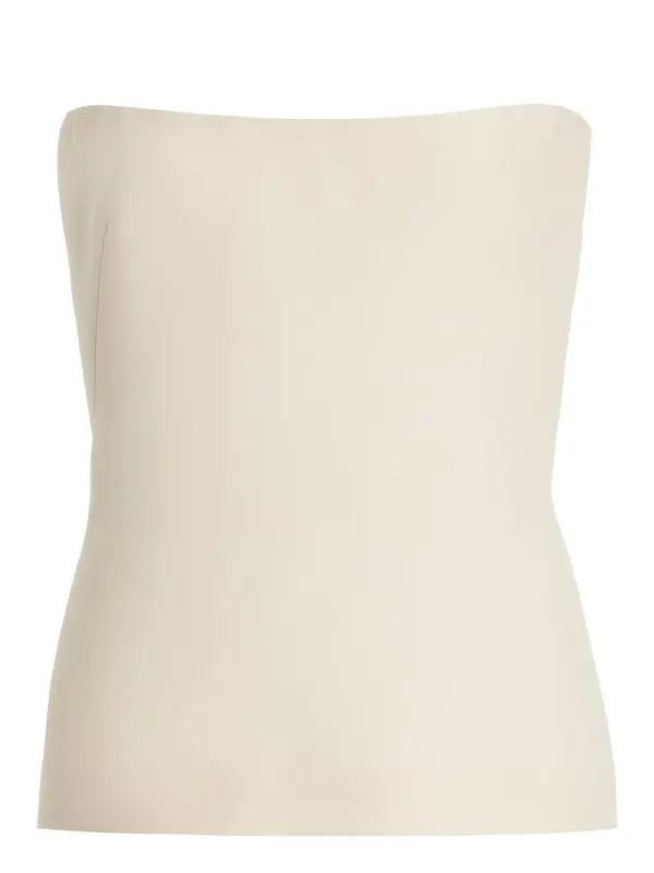 Gabriela Hearst Una Wool-silk Cady Top - Ivory