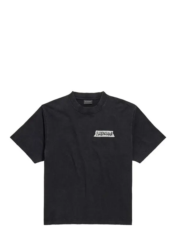 Balenciaga Masking Tape T-shirt - Black