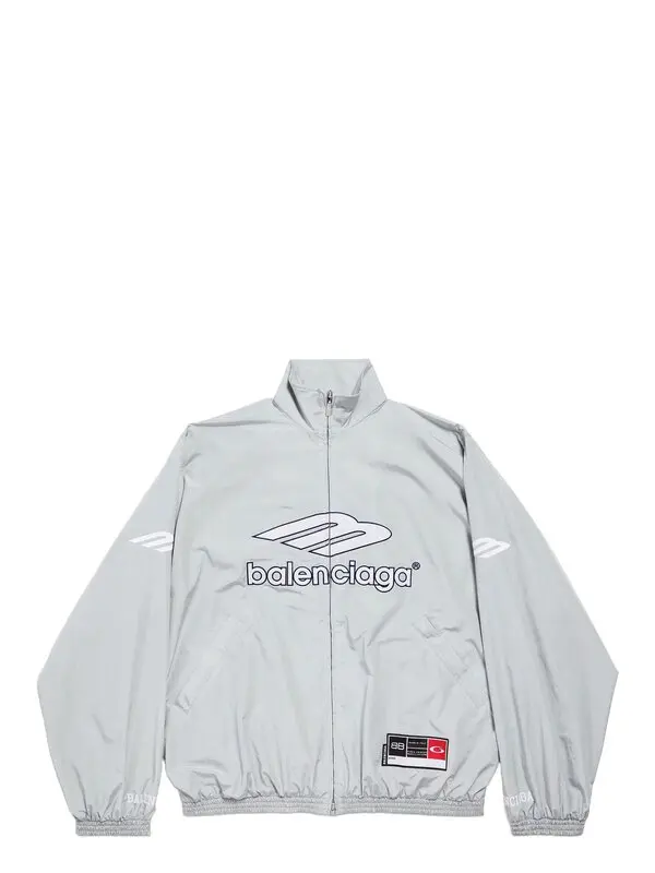 Balenciaga 3b Football Tracksuit Jacket - Grey & Silver