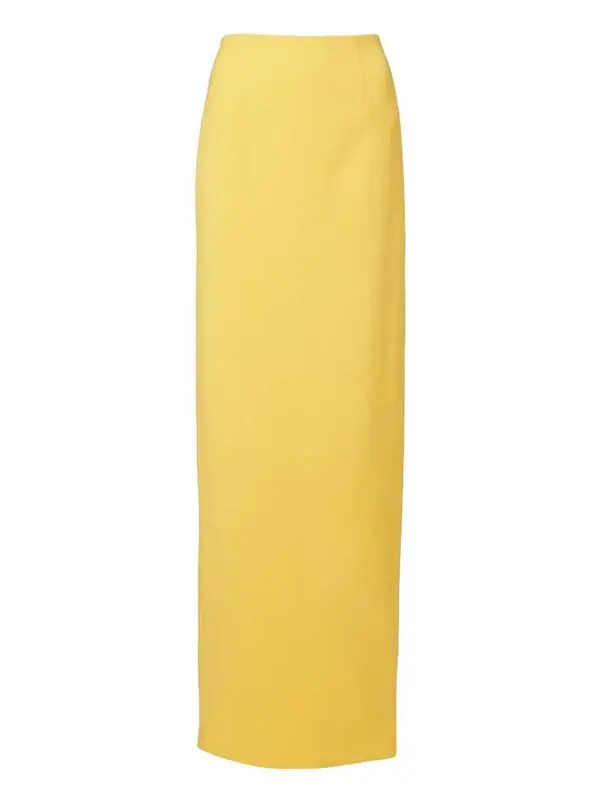 Carolina Herrera Wool-blend Maxi Skirt - Yellow