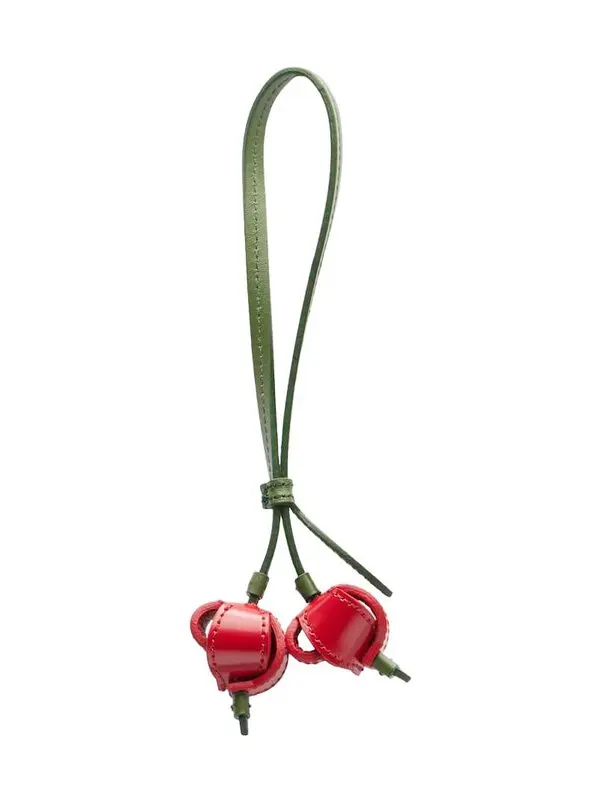 Jacquemus Les Cerises Small Leather Bag Charm - Red