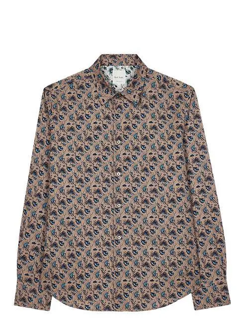 Paul Smith Slim-fit Mauve Small 'thistleberry' Shirt - Purple