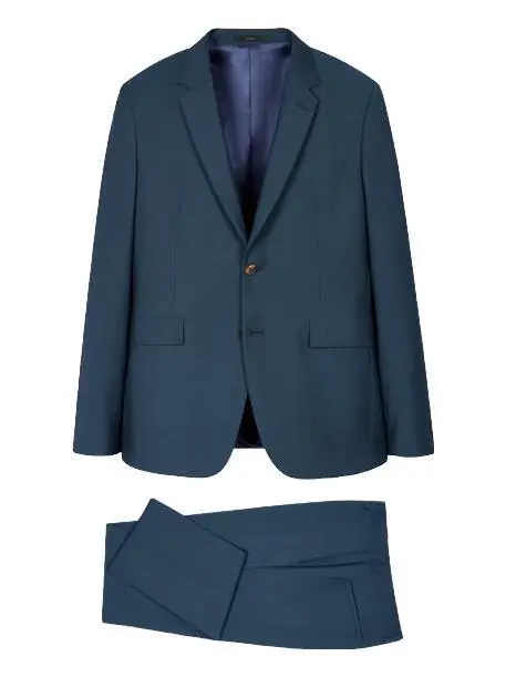 Paul Smith The Kensington Slim-fit Dark Teal Wool-mohair Suit - Blue