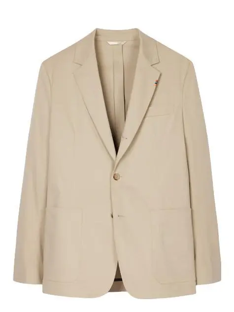 Paul Smith Beige Stretch-cotton Twill Three-button Blazer - Brown