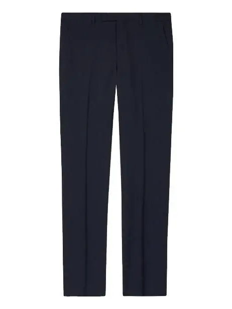 Paul Smith Straight Leg Wool Trousers - Blue
