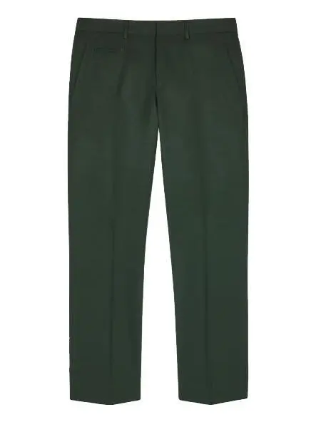 Paul Smith Slim Straight-fit Wool Gabardine Trousers - Green