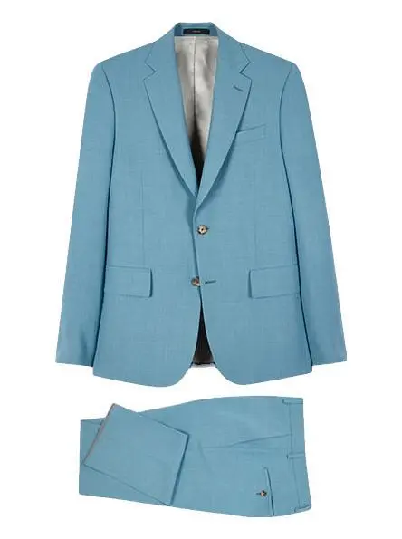 Paul Smith The Brierley Marl Overdyed Stretch-wool Suit - Blue