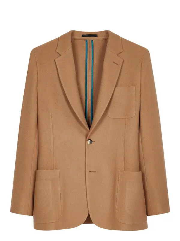 Paul Smith Camel Fine Wool Twill Unlined Blazer - Brown
