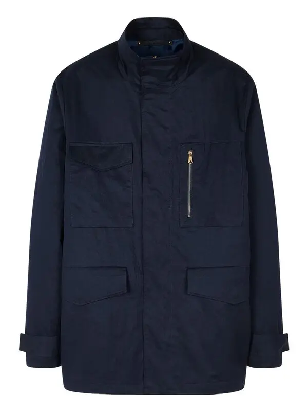 Paul Smith Nylon-blend Water Resistant Field Jacket - Blue