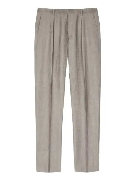 Paul Smith Tapered-fit Pleated Trousers - Brown