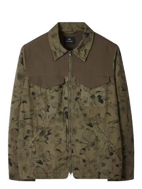 Paul Smith Cotton 'good Fortune Floral' Jacket - Green