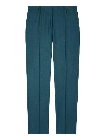 Paul Smith Slim-fit Wool-cashmere Flannel Trousers - Blue