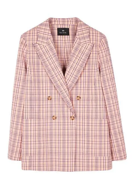 Paul Smith Checkered Blazer - Red