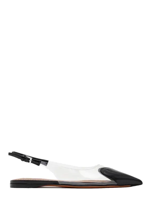 Alaïa Le Coeur Slingback Flats - Black
