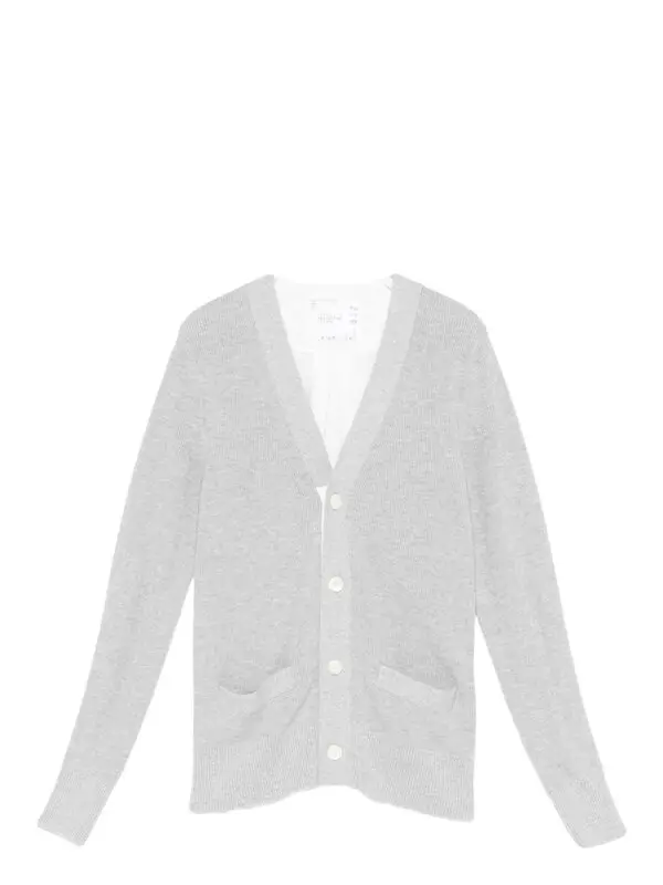 Sacai Cotton Cardigan - Grey