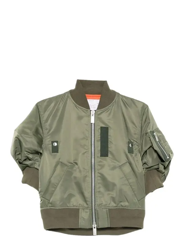 Sacai Nylon Bomber Jacket - Green