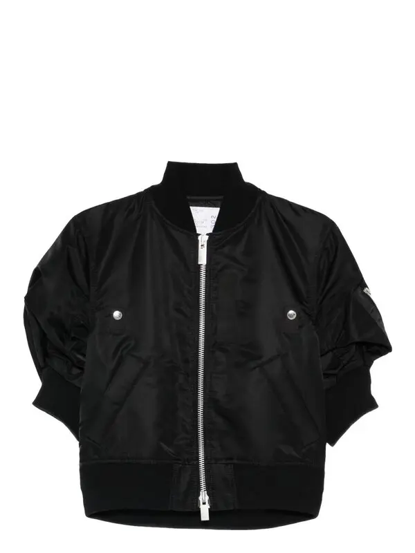 Sacai Nylon Bomber Jacket - Black