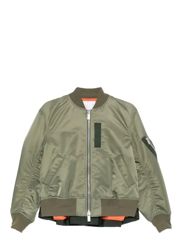 Sacai Nylon Bomber Jacket - Green